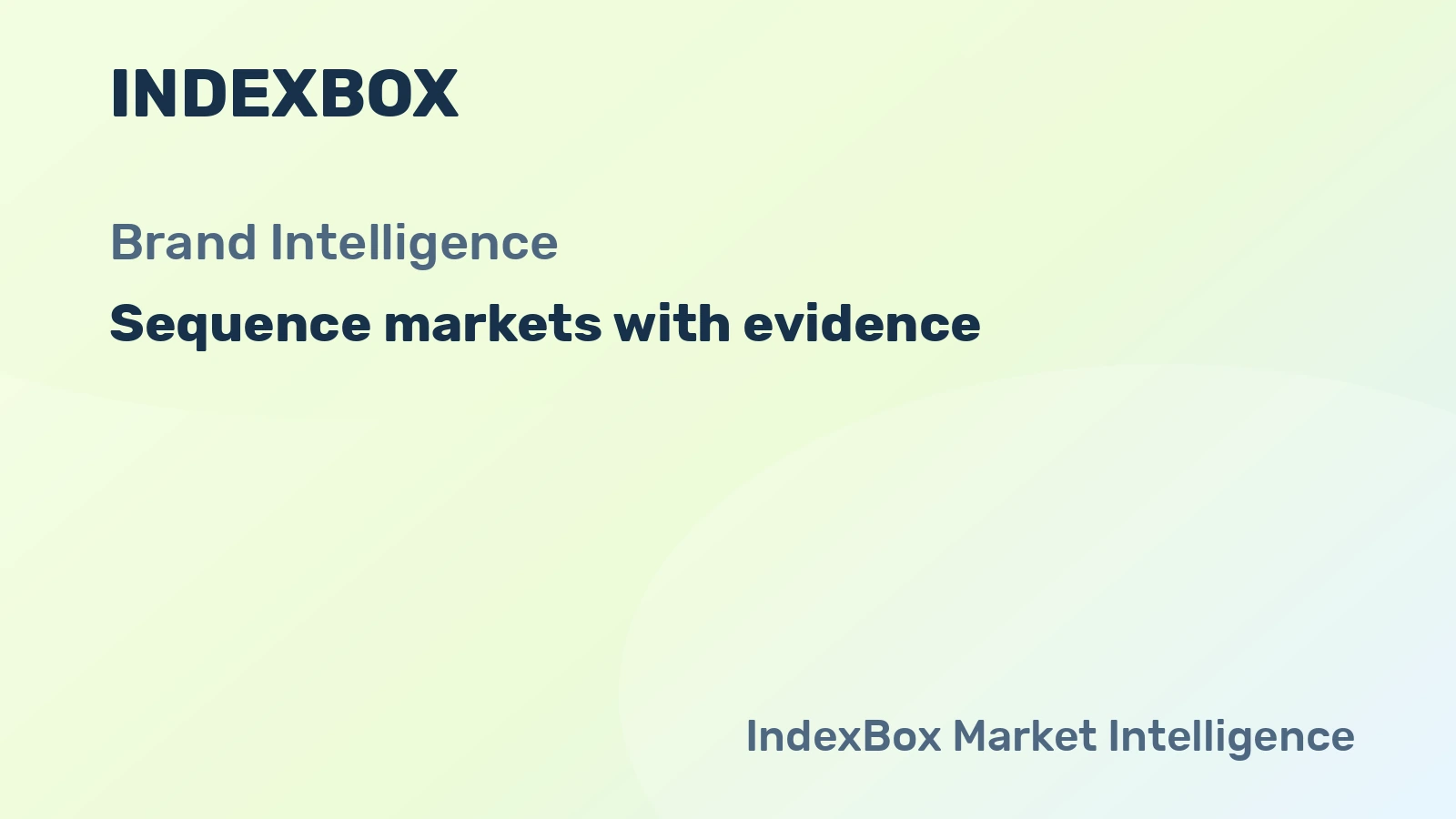 How to Sequence Market Bets with Table Evidence