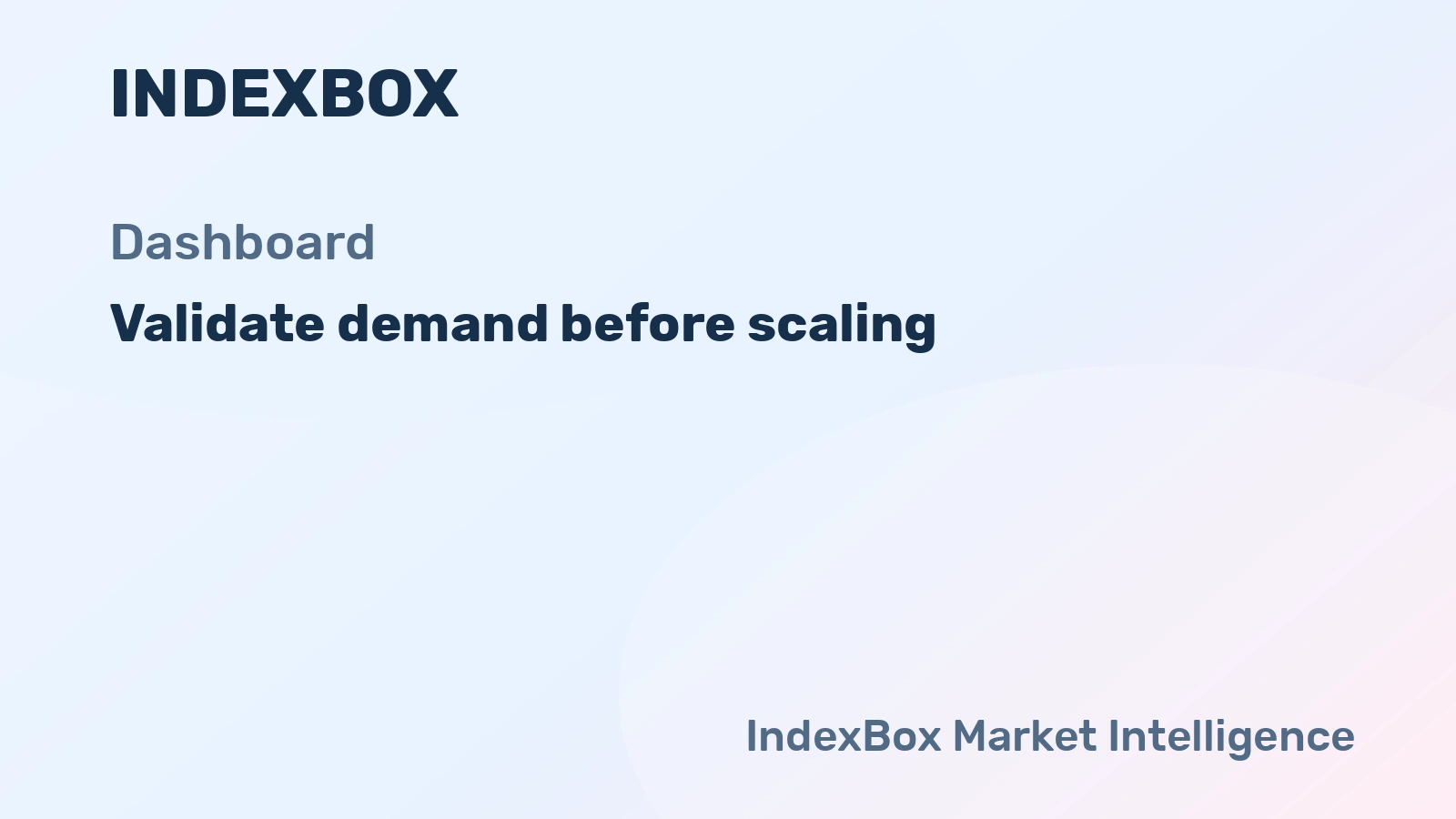 How to Validate Market Entry with Dashboard Evidence