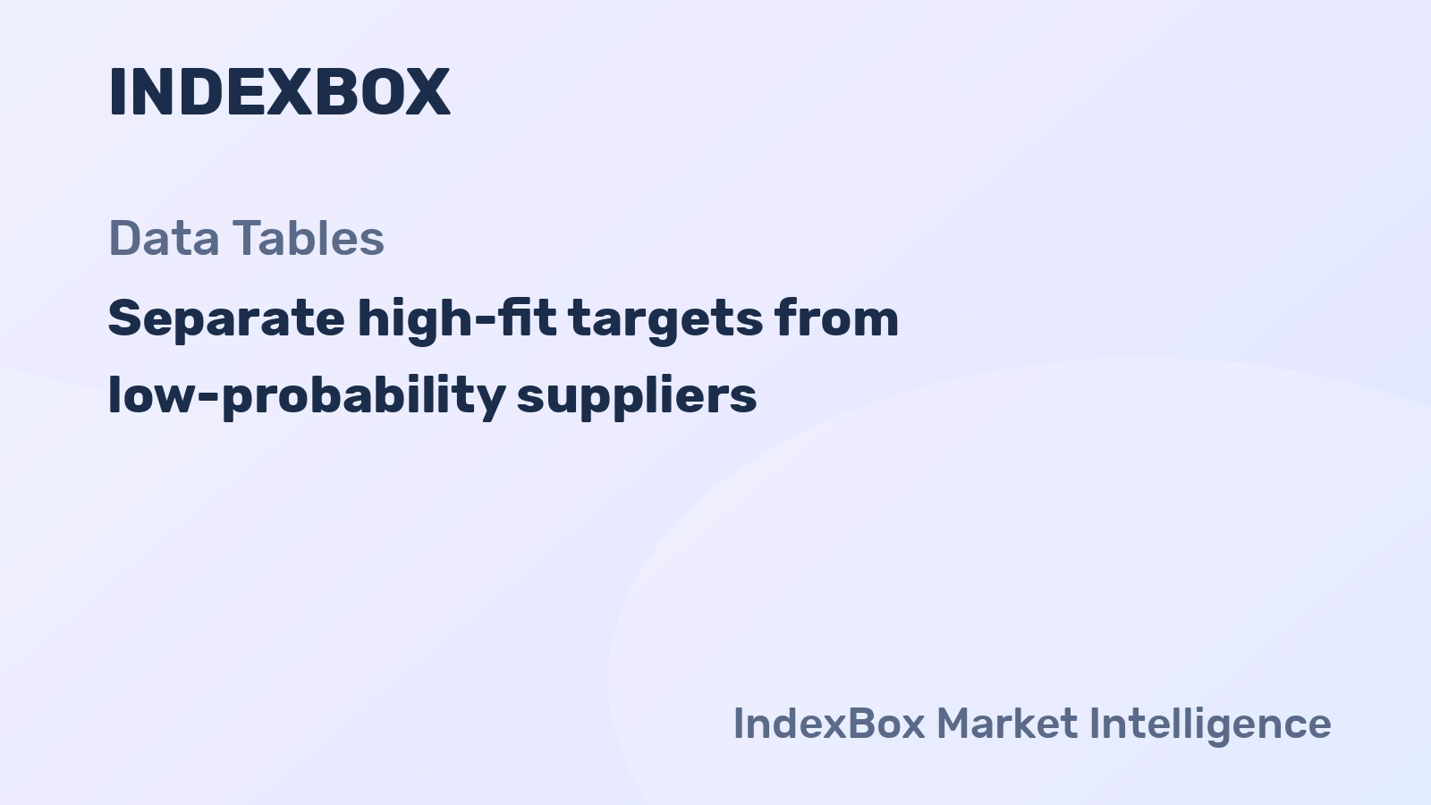 How to Build Decision-Grade Supplier Shortlists with Table Evidence