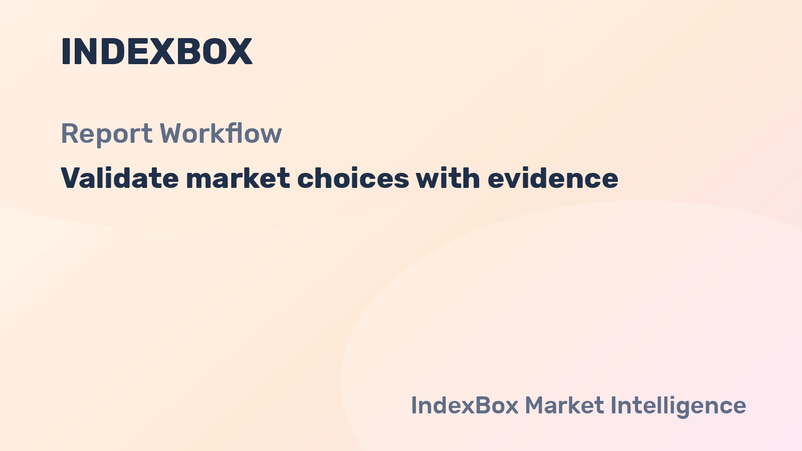 How to Validate Market Entry with Report Evidence