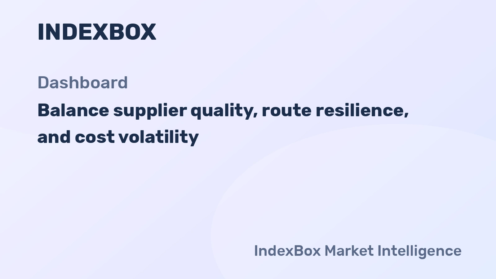 How to Build Supplier Resilience with Dashboard Evidence