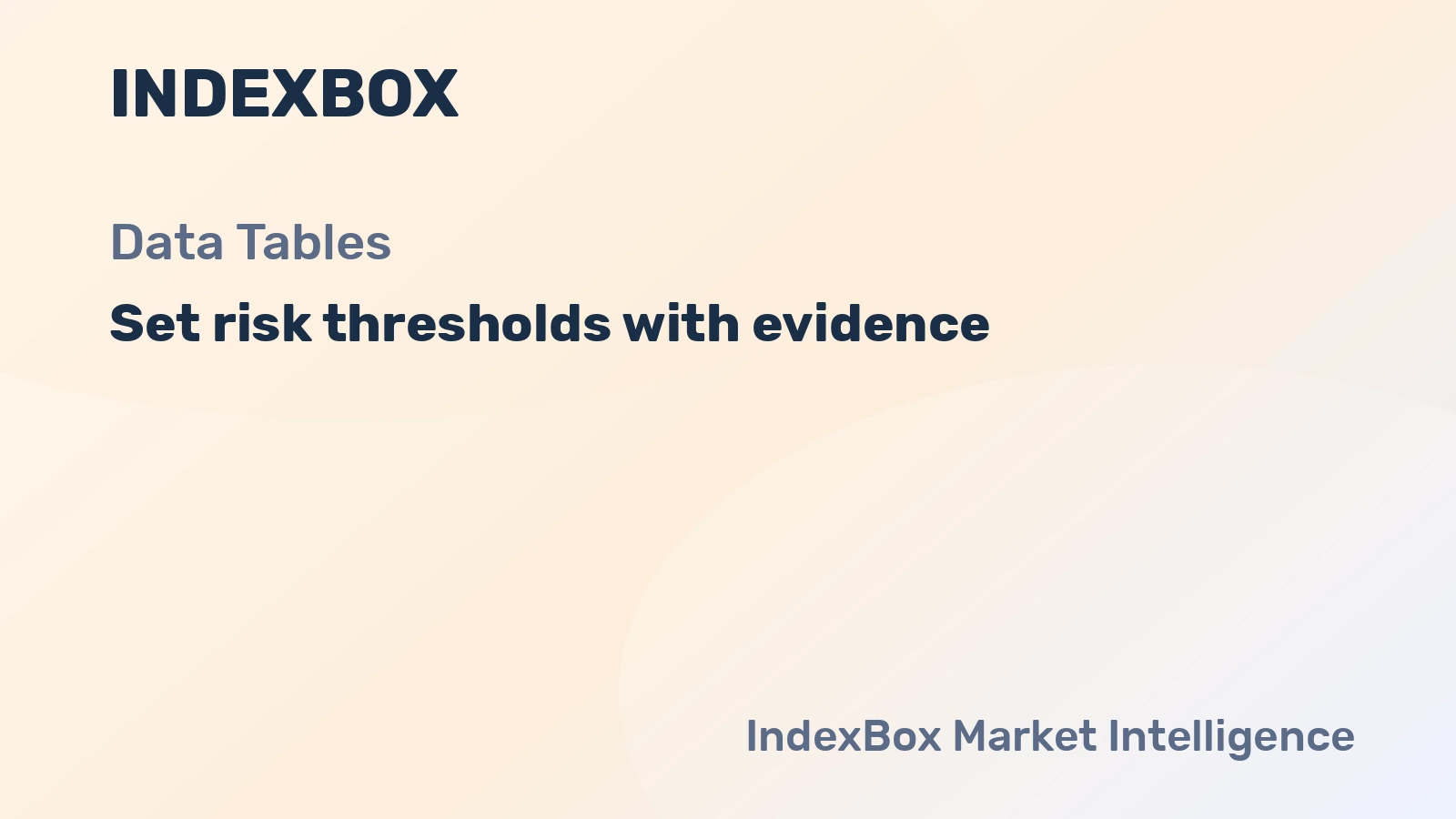 How to Anchor Risk Thresholds with Table Evidence