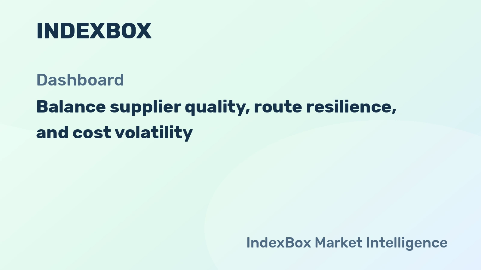 How to Build Decision-Grade Supplier Resilience with Dashboard Evidence