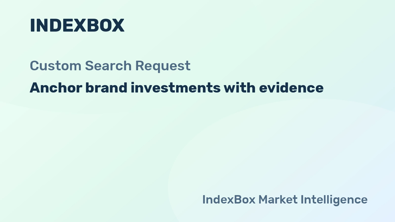 How to Anchor Brand Investment Decisions with Custom Market Evidence