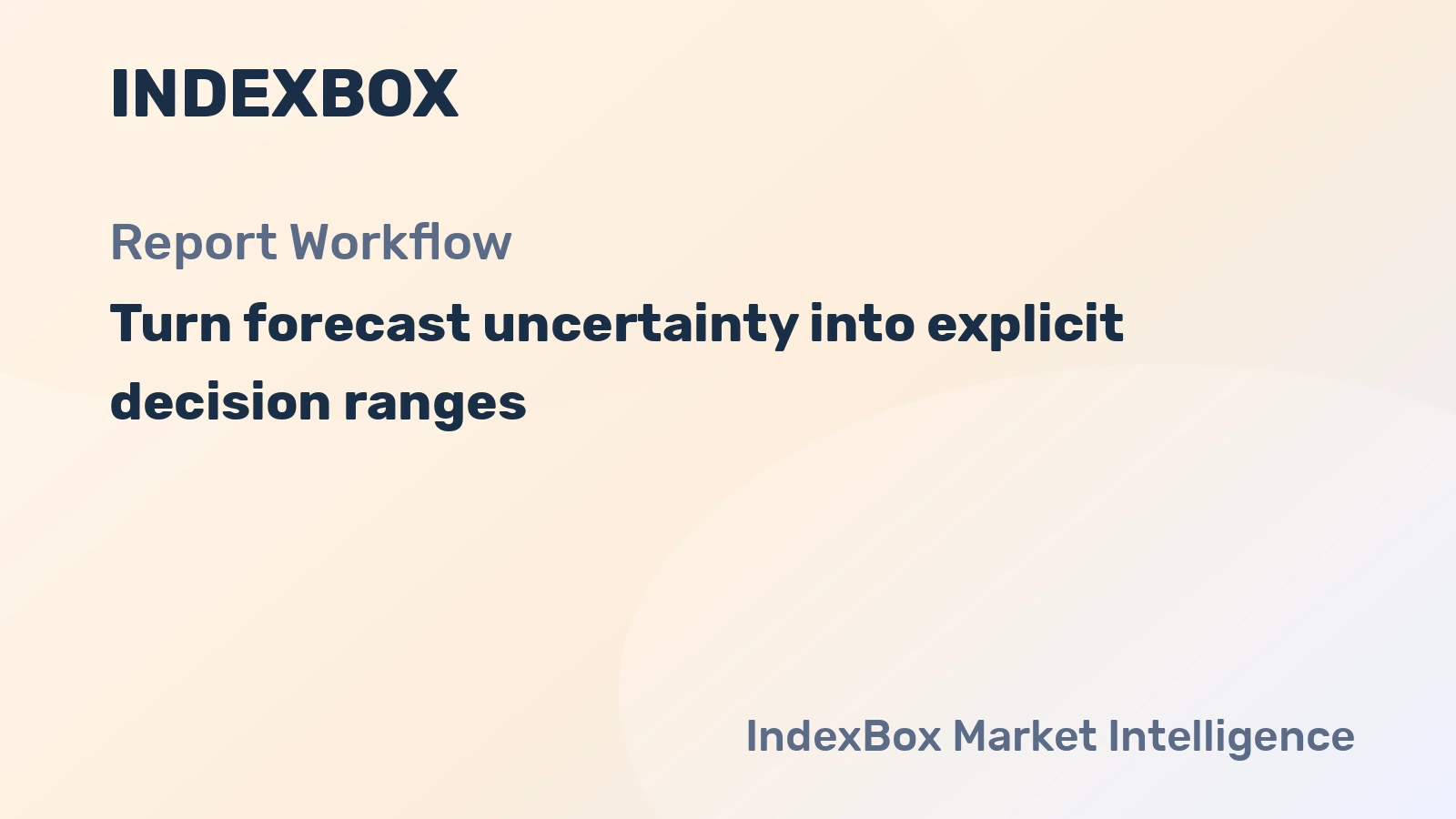 How to Communicate Forecast Confidence with Report Evidence with Risk Controls Data