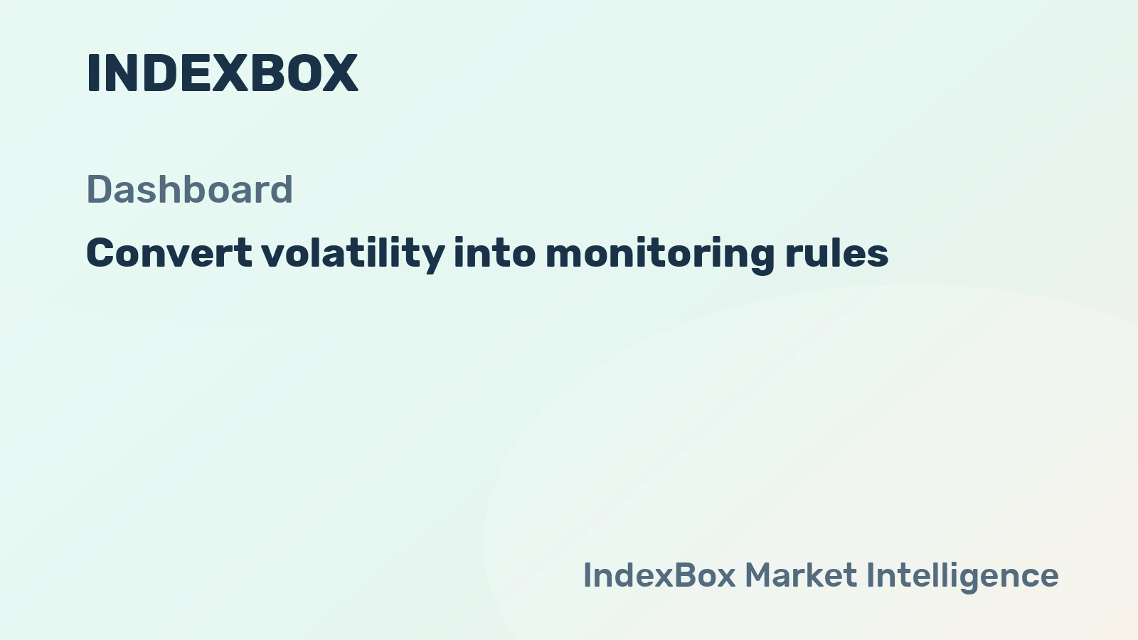 How to Set Risk Thresholds with Dashboard Evidence with AI for Market Intelligence Data