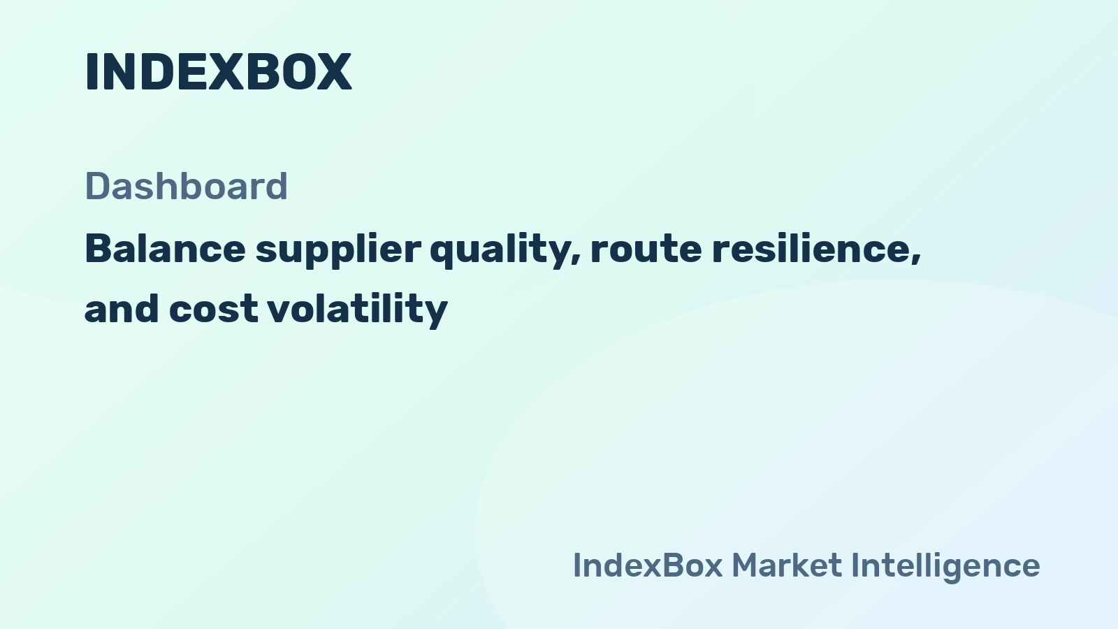 How to Build Supplier Resilience with Dashboard Evidence