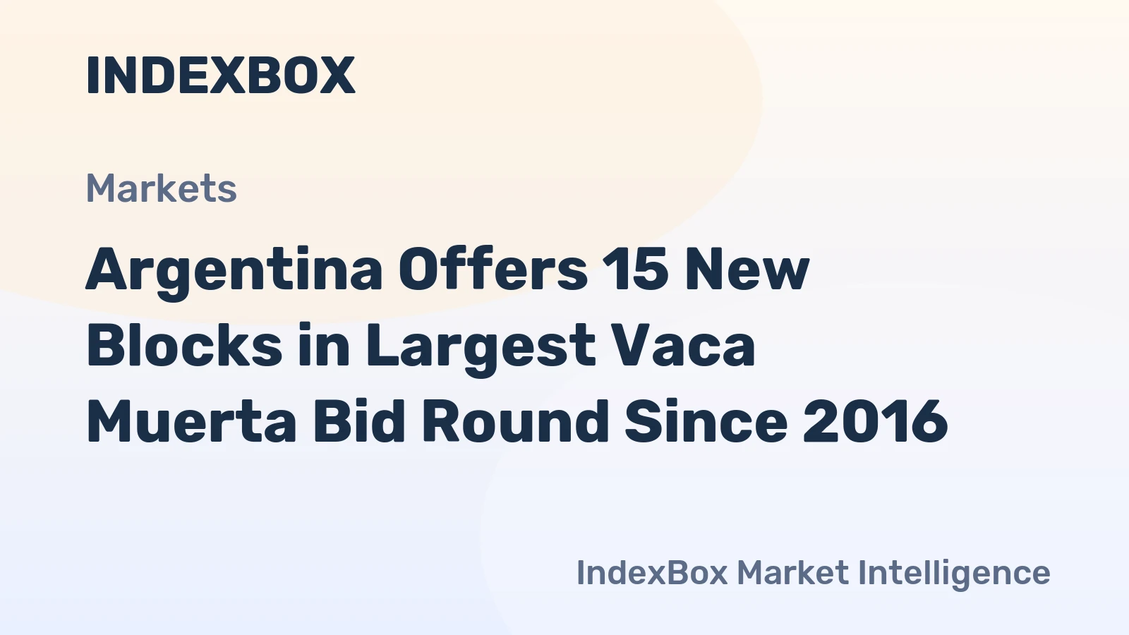 Argentina Offers 15 New Blocks in Largest Vaca Muerta Bid Round Since 2016