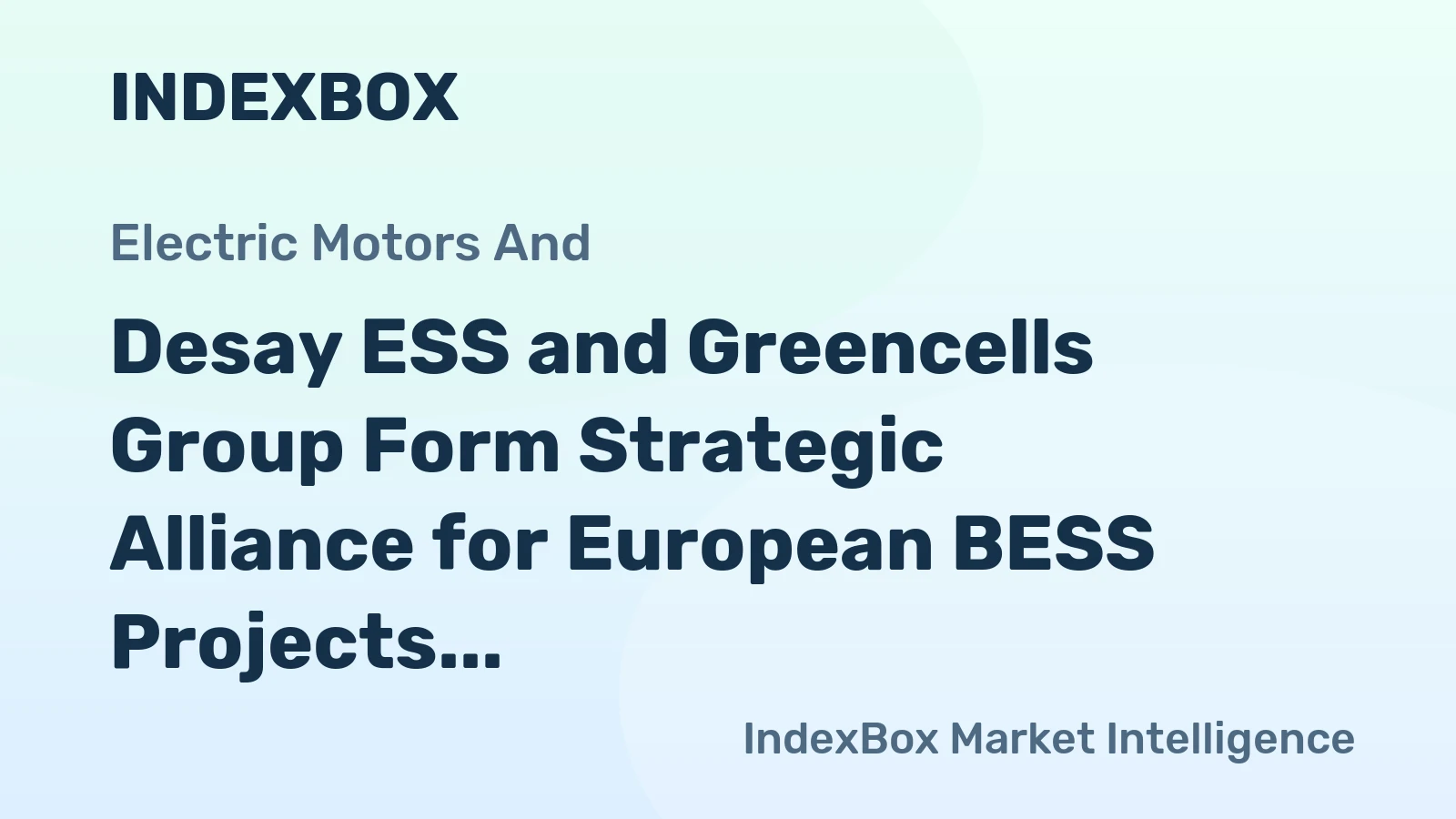 Desay ESS and Greencells Group Form Strategic Alliance for European BESS Projects