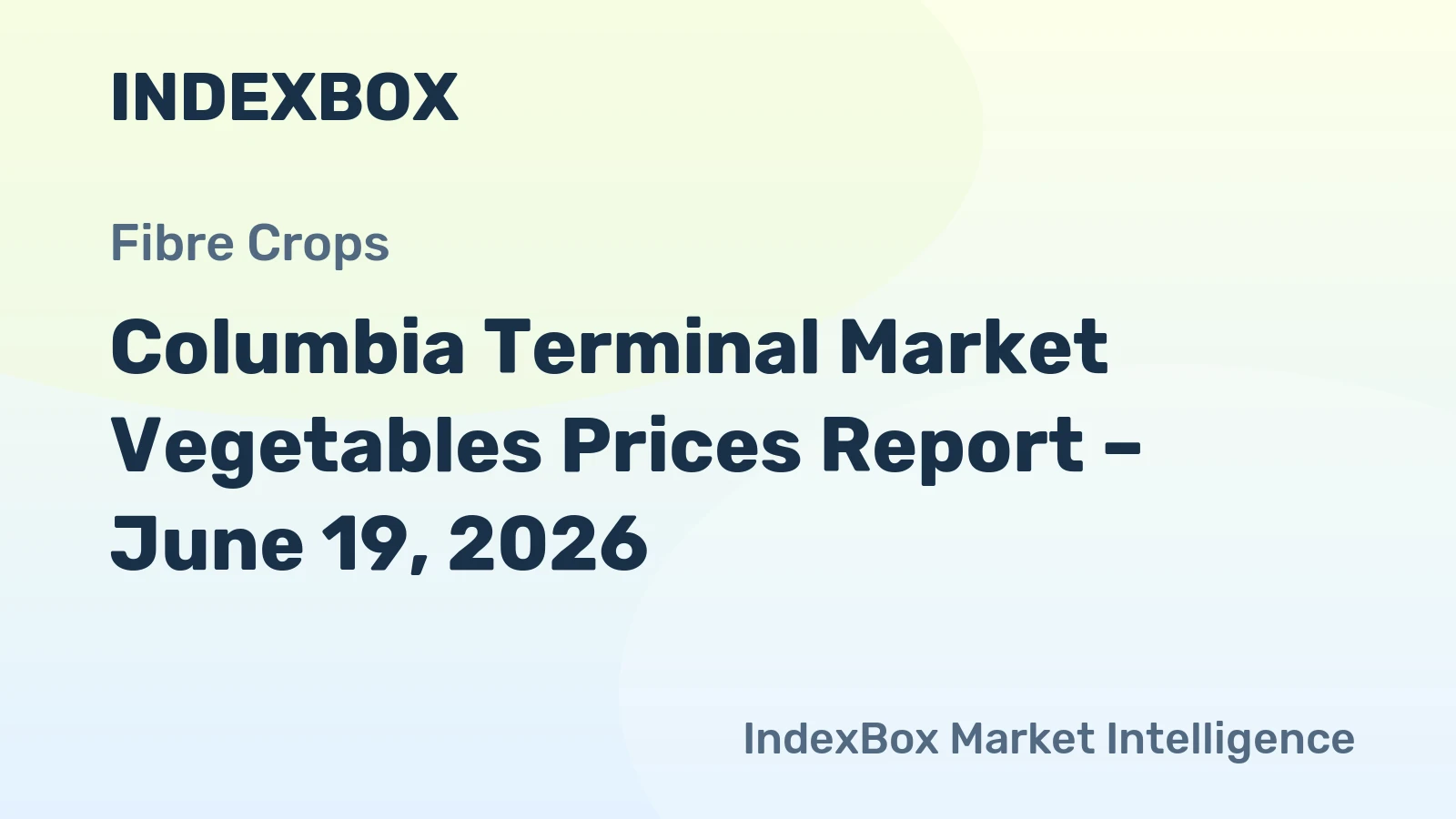 Columbia Terminal Market Vegetables Prices Report – June 19, 2026