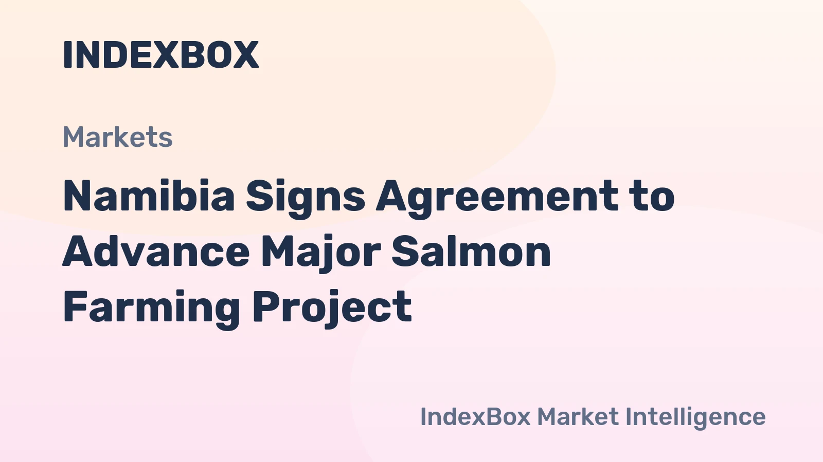 Namibia Signs Agreement to Advance Major Salmon Farming Project