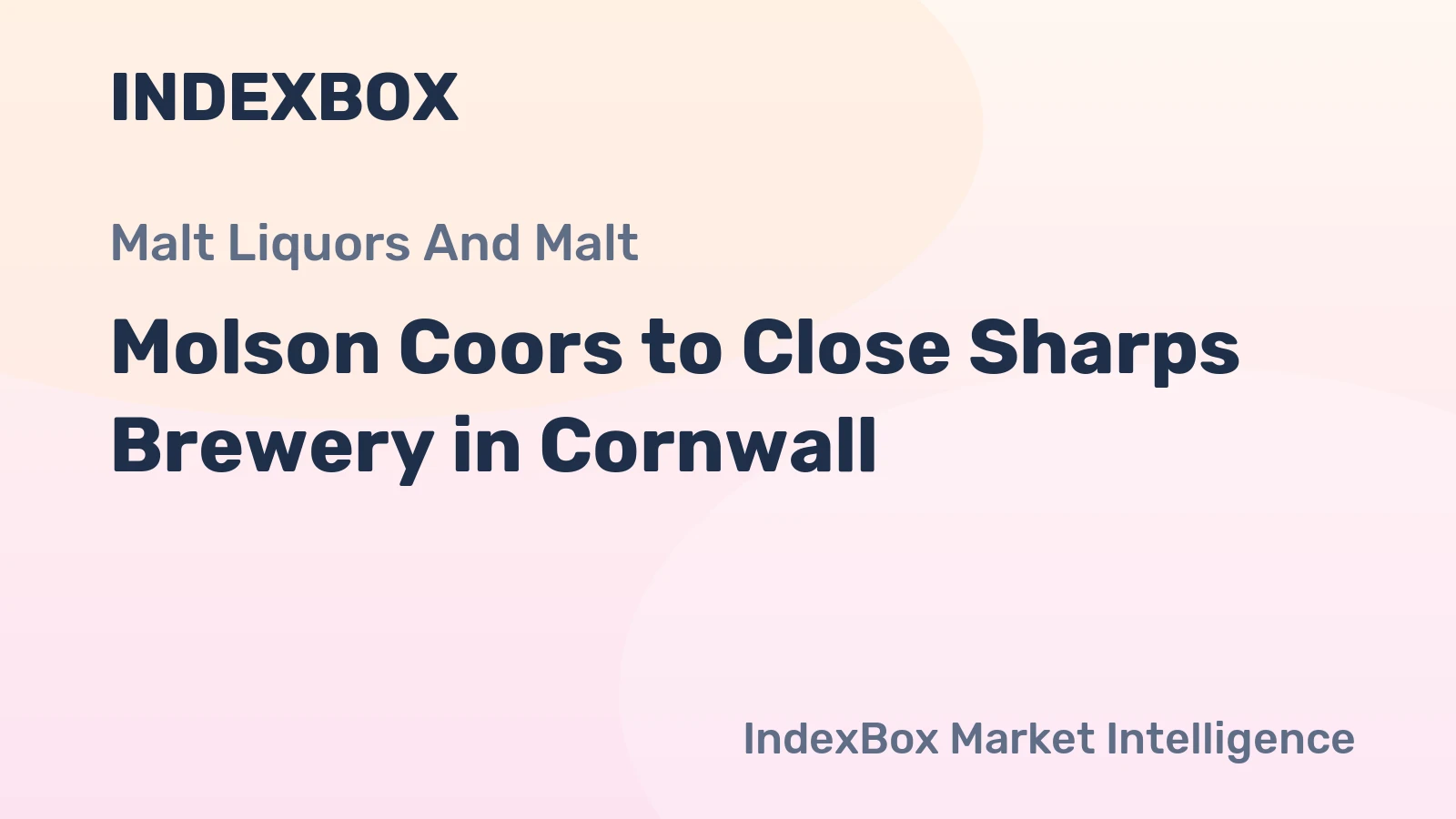 Molson Coors to Close Sharps Brewery in Cornwall