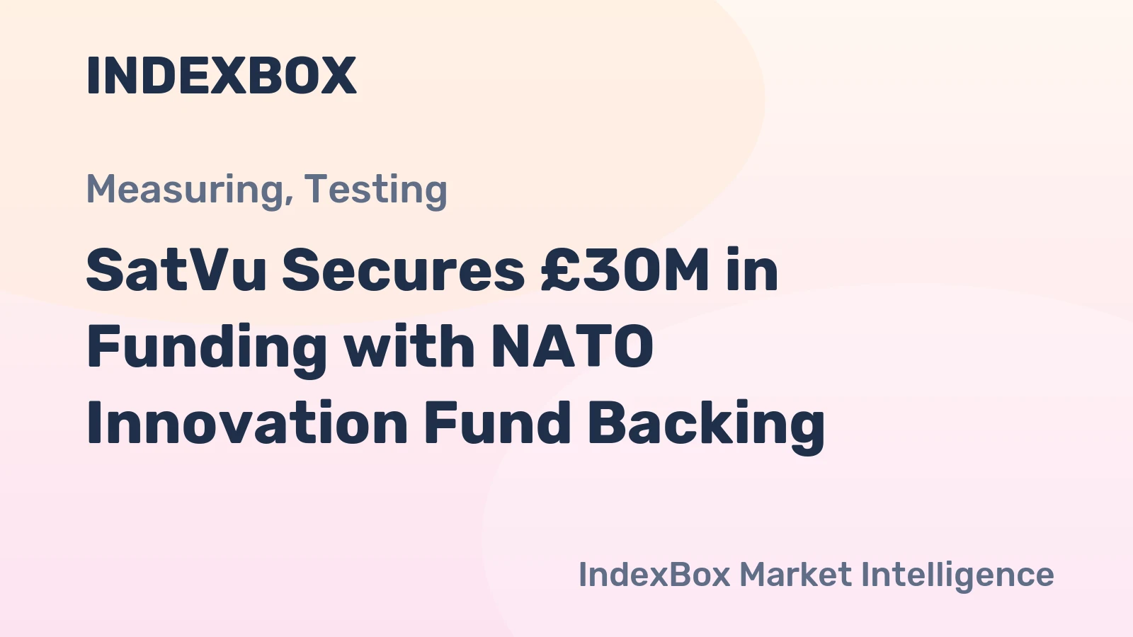 SatVu Secures £30M in Funding with NATO Innovation Fund Backing
