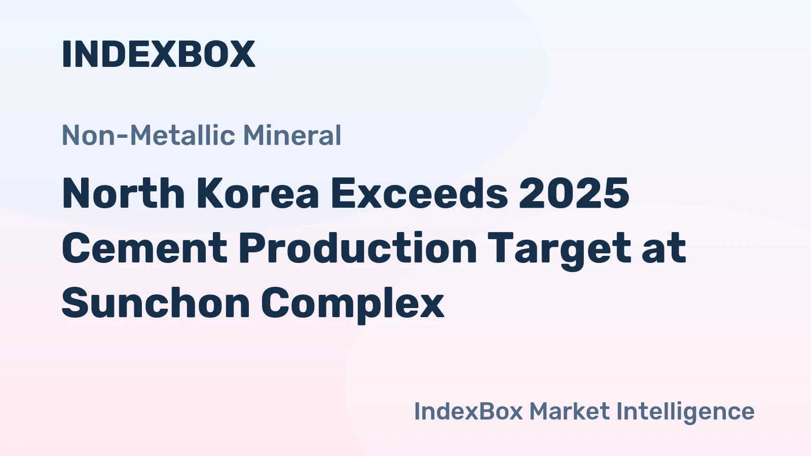 North Korea Exceeds 2025 Cement Production Target at Sunchon Complex