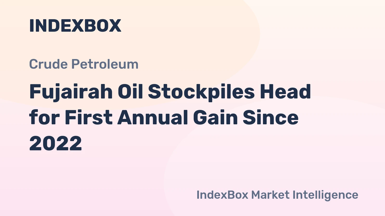 Fujairah Oil Stockpiles Head for First Annual Gain Since 2022