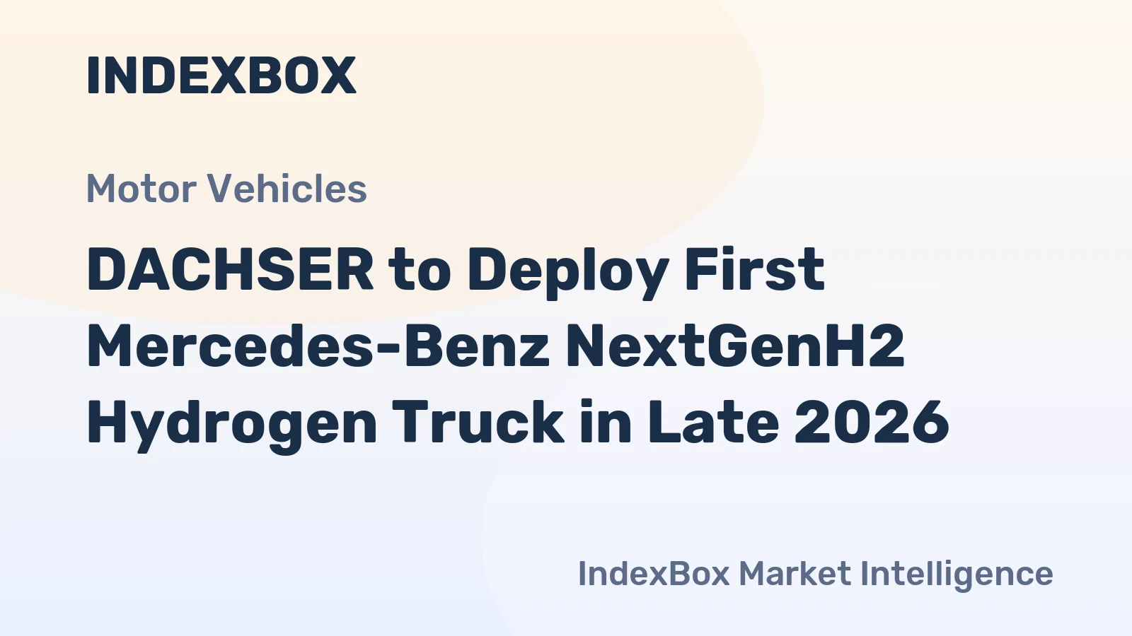 DACHSER to Deploy First Mercedes-Benz NextGenH2 Hydrogen Truck in Late 2026