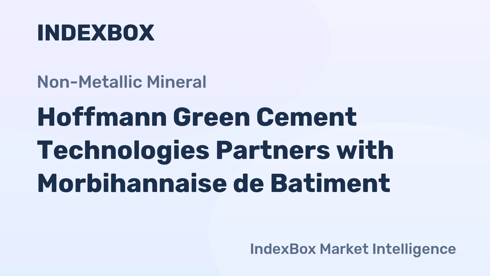 Hoffmann Green Cement Technologies Partners with Morbihannaise de Batiment