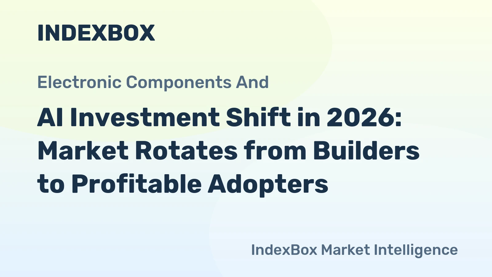 AI Investment Shift in 2026: Market Rotates from Builders to Profitable Adopters