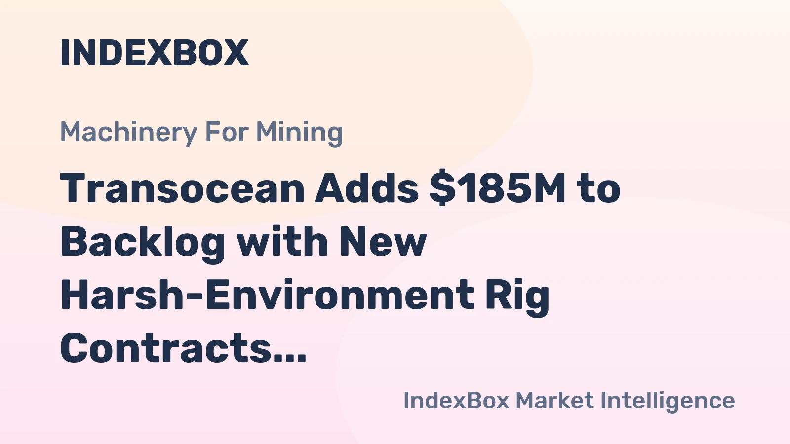Transocean Adds $185M to Backlog with New Harsh-Environment Rig Contracts