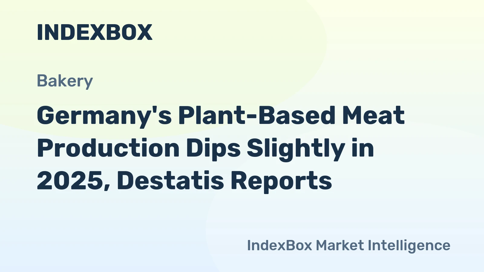 Germany's Plant-Based Meat Production Dips Slightly in 2025, Destatis Reports