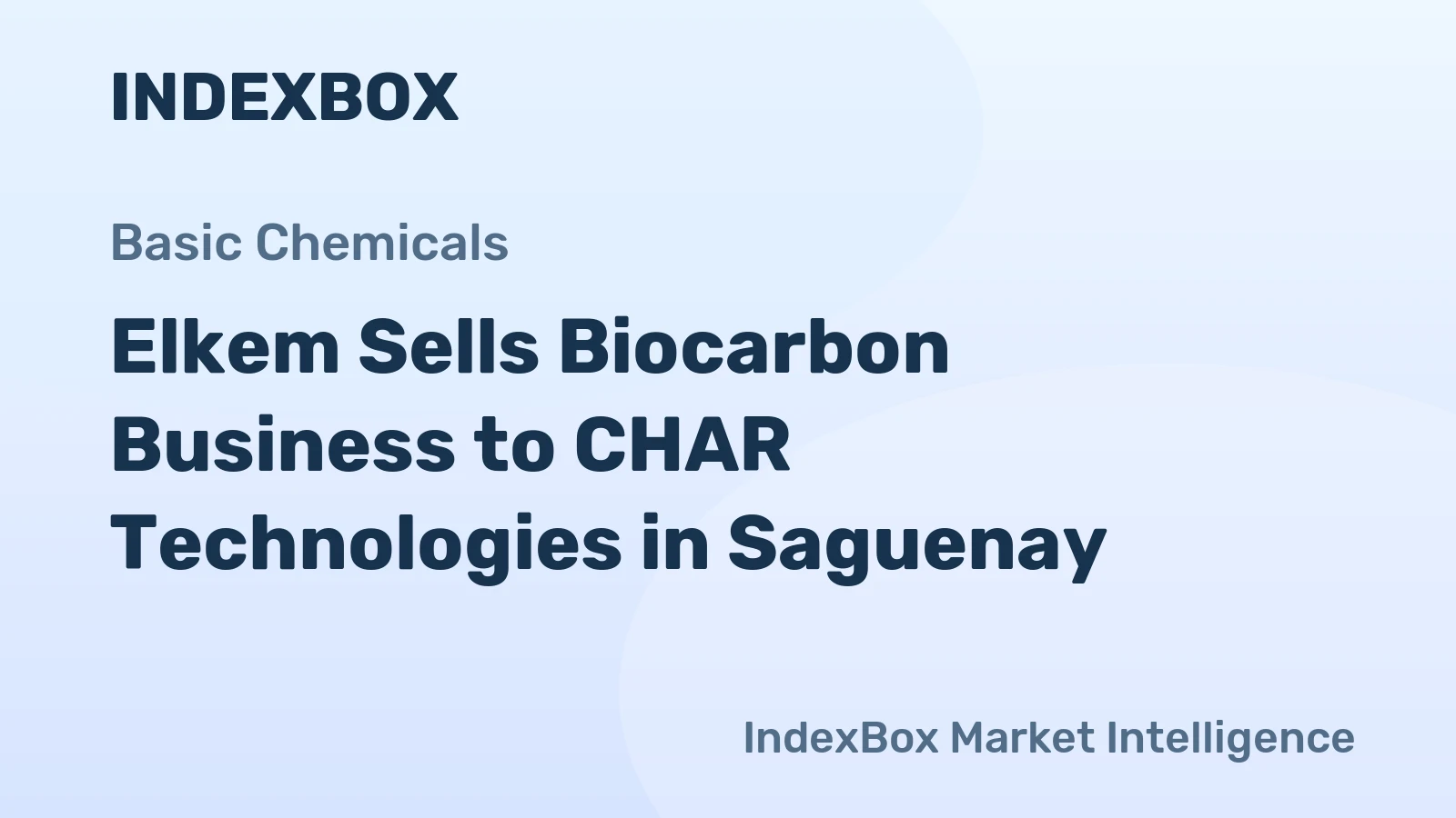 Elkem Sells Biocarbon Business to CHAR Technologies in Saguenay