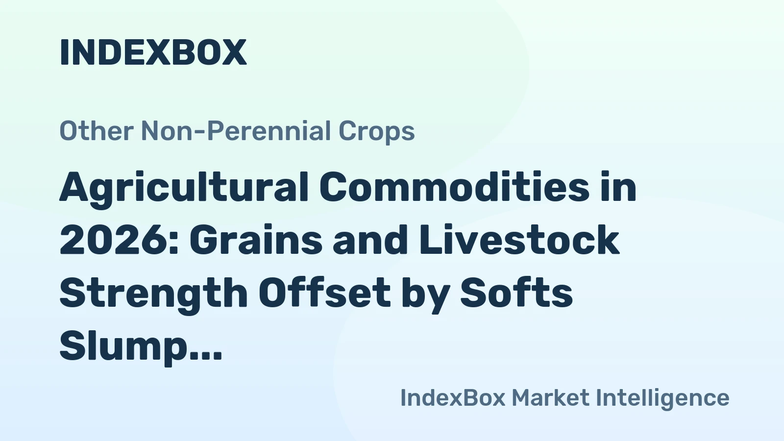 Agricultural Commodities in 2026: Grains and Livestock Strength Offset by Softs Slump