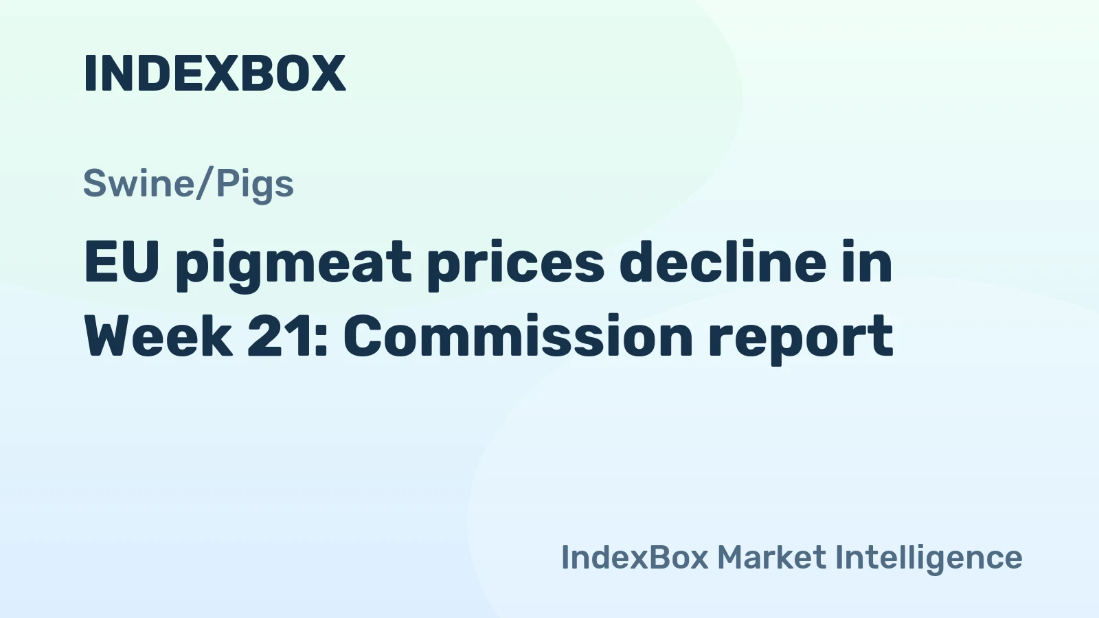 EU pigmeat prices decline in Week 21: Commission report