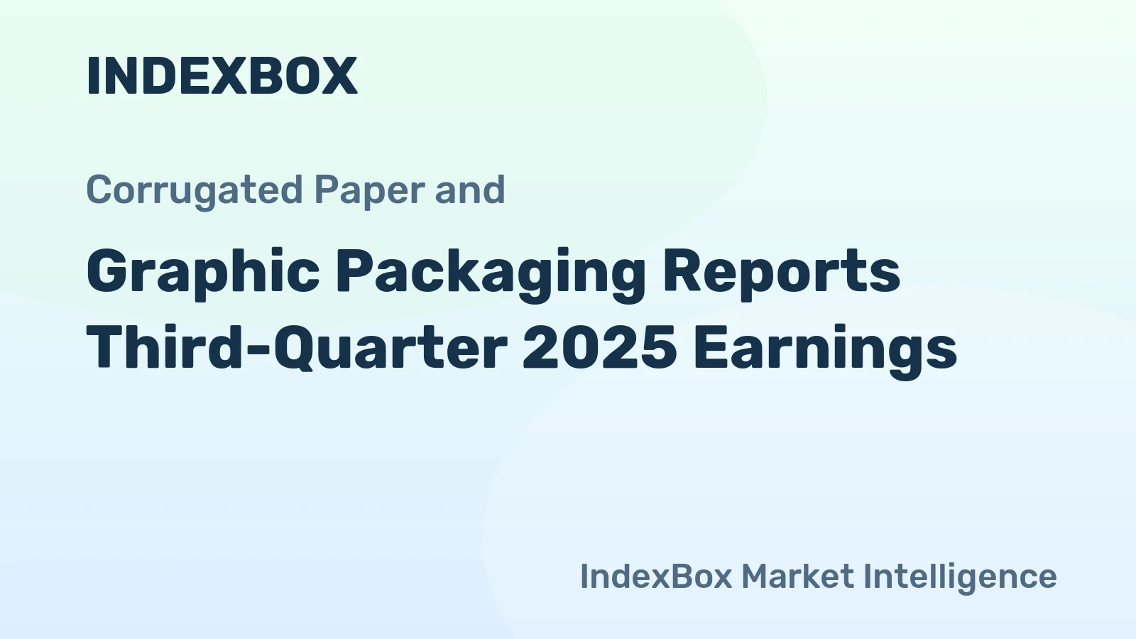 Graphic Packaging Reports Third-Quarter 2025 Earnings