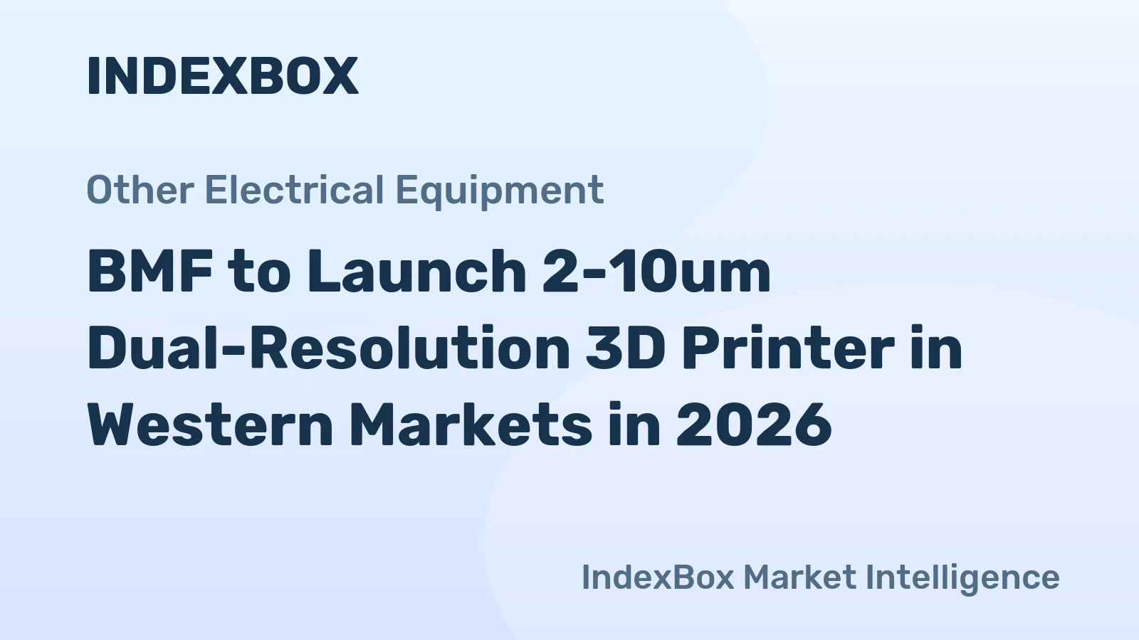 BMF to Launch 2-10um Dual-Resolution 3D Printer in Western Markets in 2026