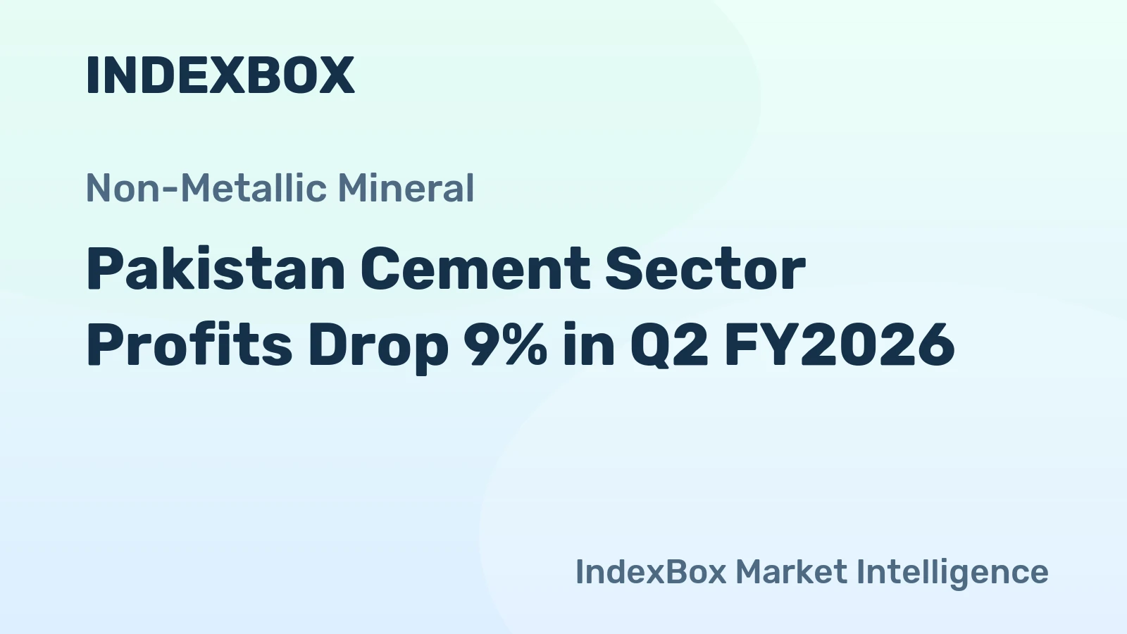 Pakistan Cement Sector Profits Drop 9% in Q2 FY2026