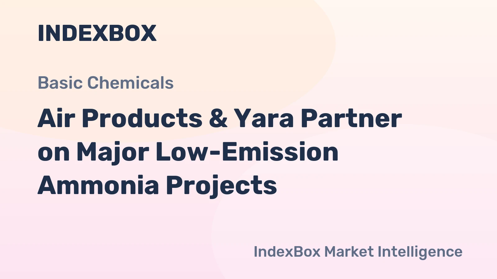 Air Products & Yara Partner on Major Low-Emission Ammonia Projects