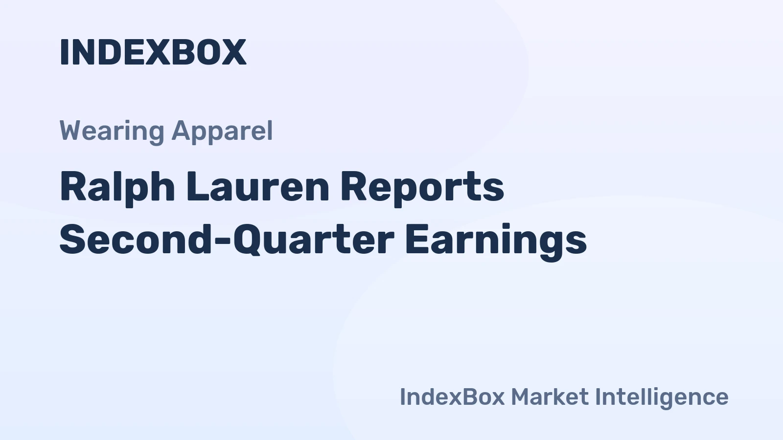 Ralph Lauren Reports Second-Quarter Earnings