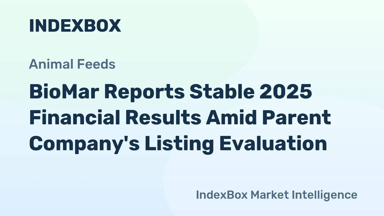 BioMar Reports Stable 2025 Financial Results Amid Parent Company's Listing Evaluation