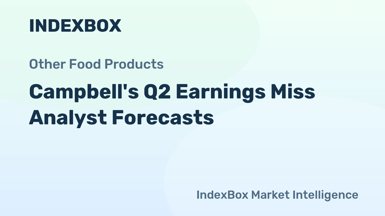 Campbell's Q2 Earnings Miss Analyst Forecasts