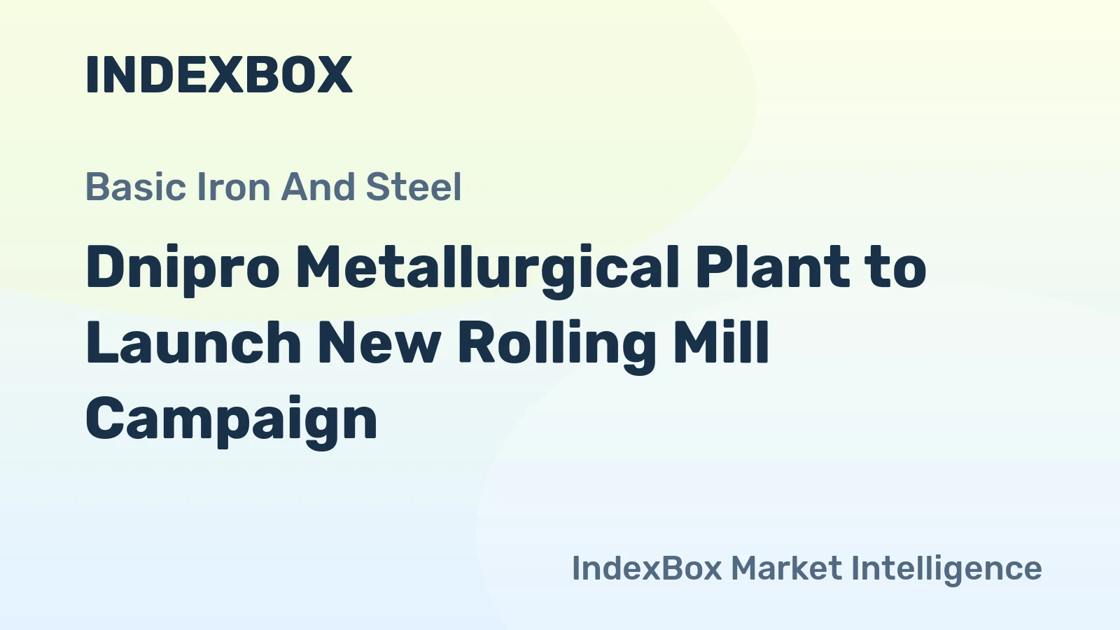 Dnipro Metallurgical Plant to Launch New Rolling Mill Campaign
