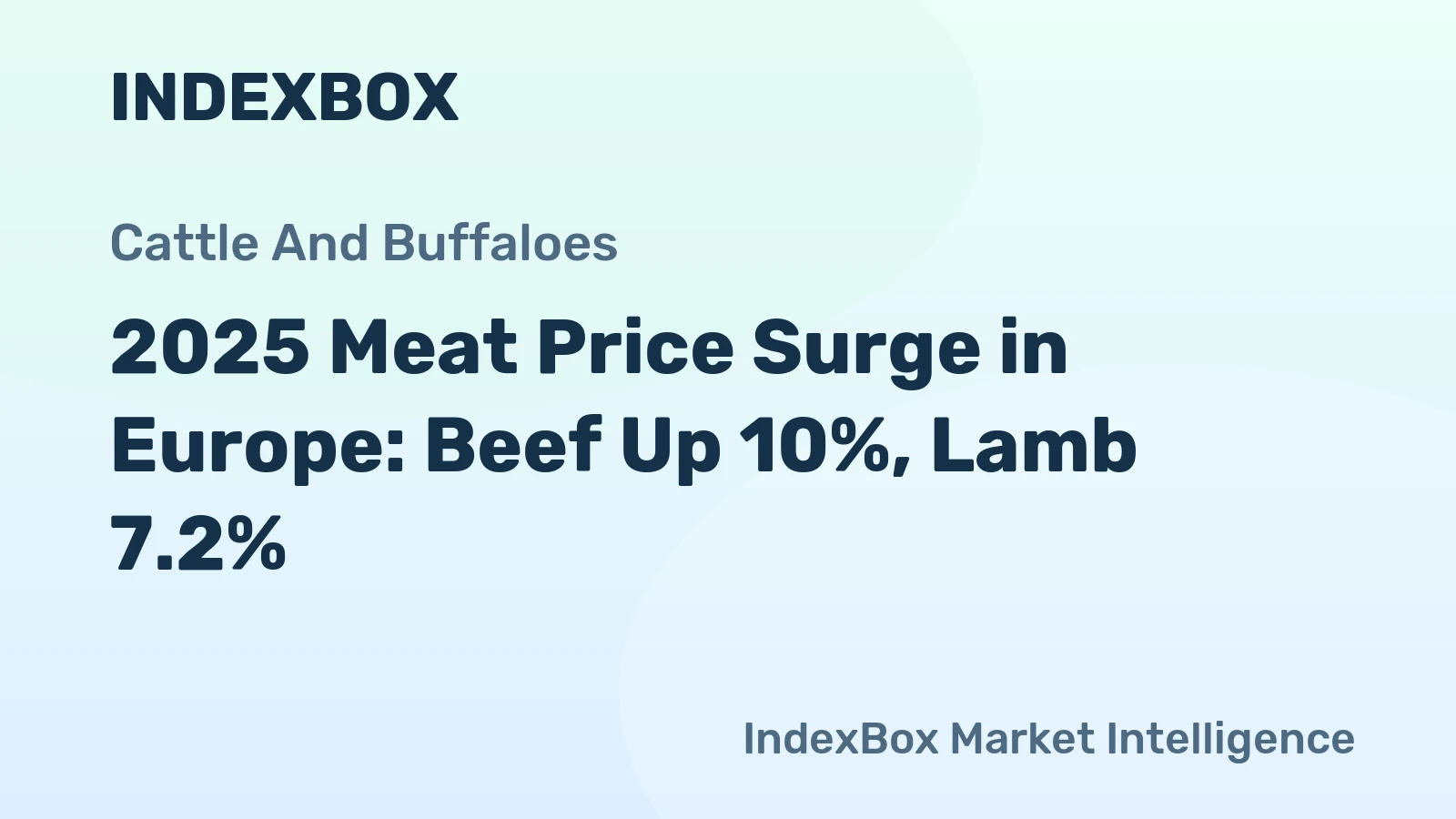 2025 Meat Price Surge in Europe: Beef Up 10%, Lamb 7.2%