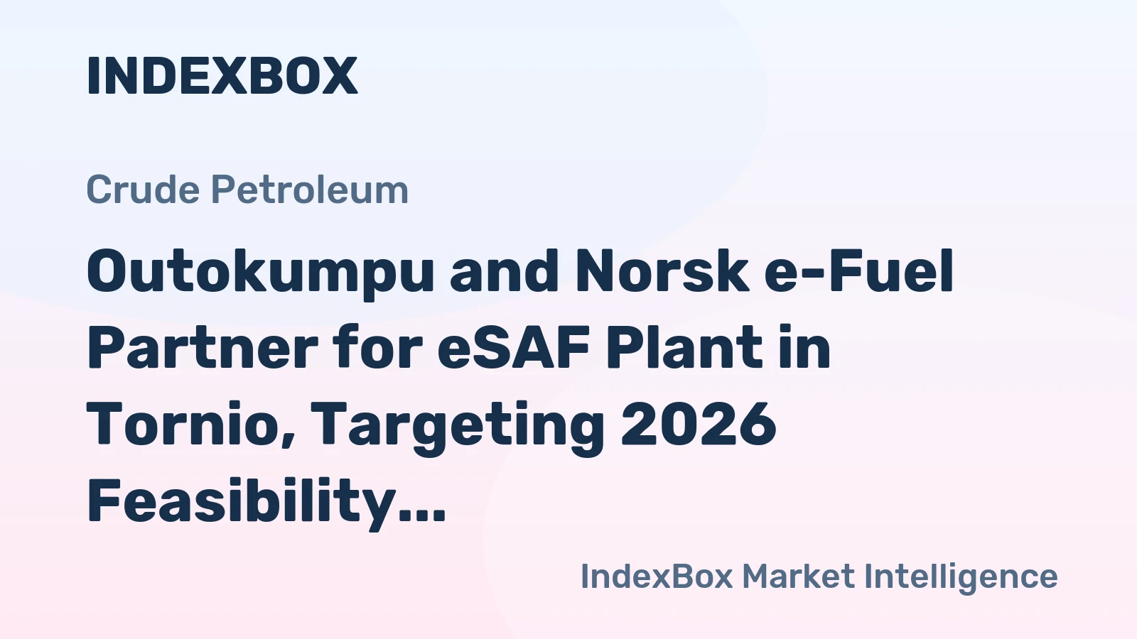 Outokumpu and Norsk e-Fuel Partner for eSAF Plant in Tornio, Targeting 2026 Feasibility Study
