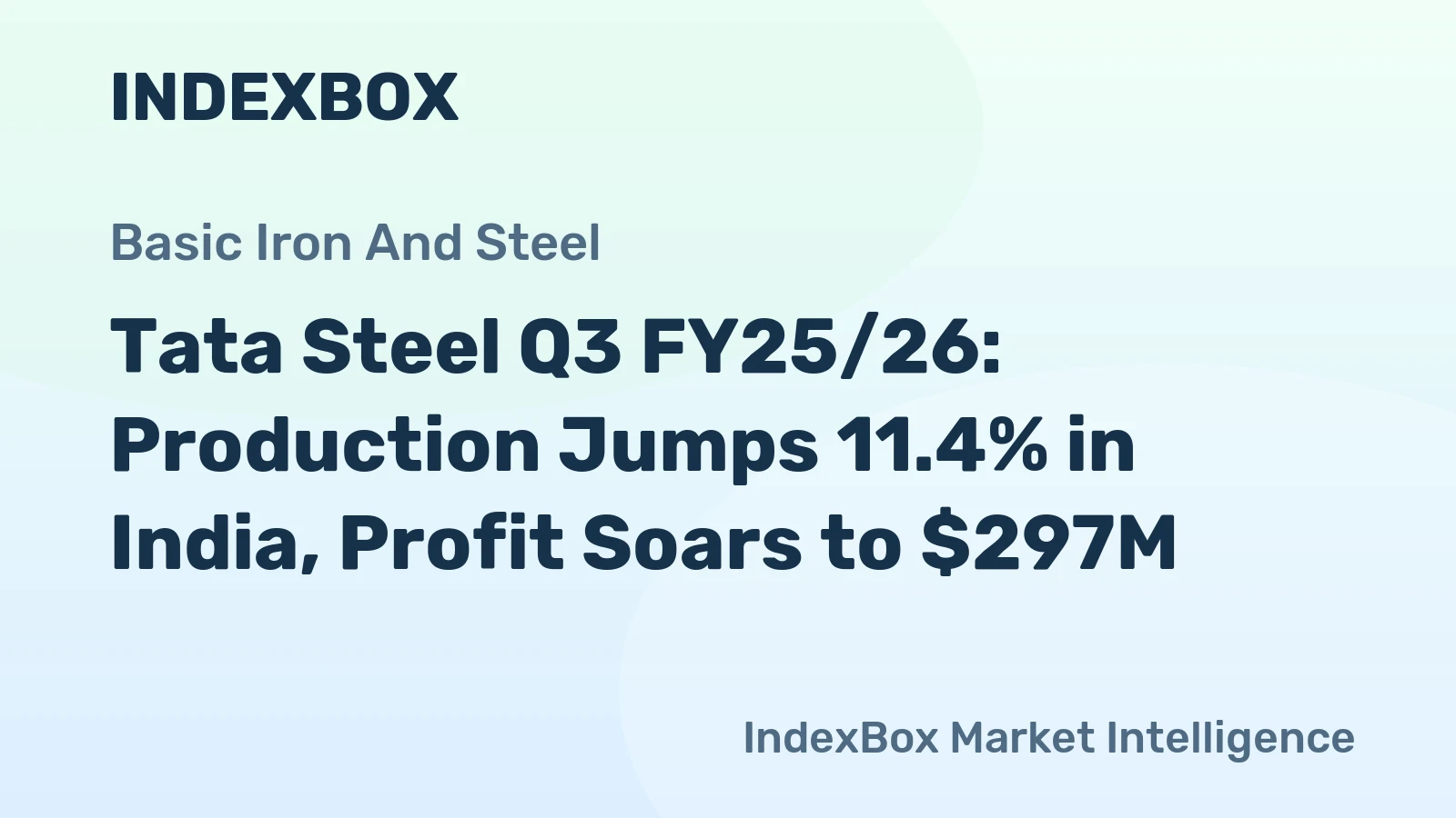 Tata Steel Q3 FY25/26: Production Jumps 11.4% in India, Profit Soars to $297M