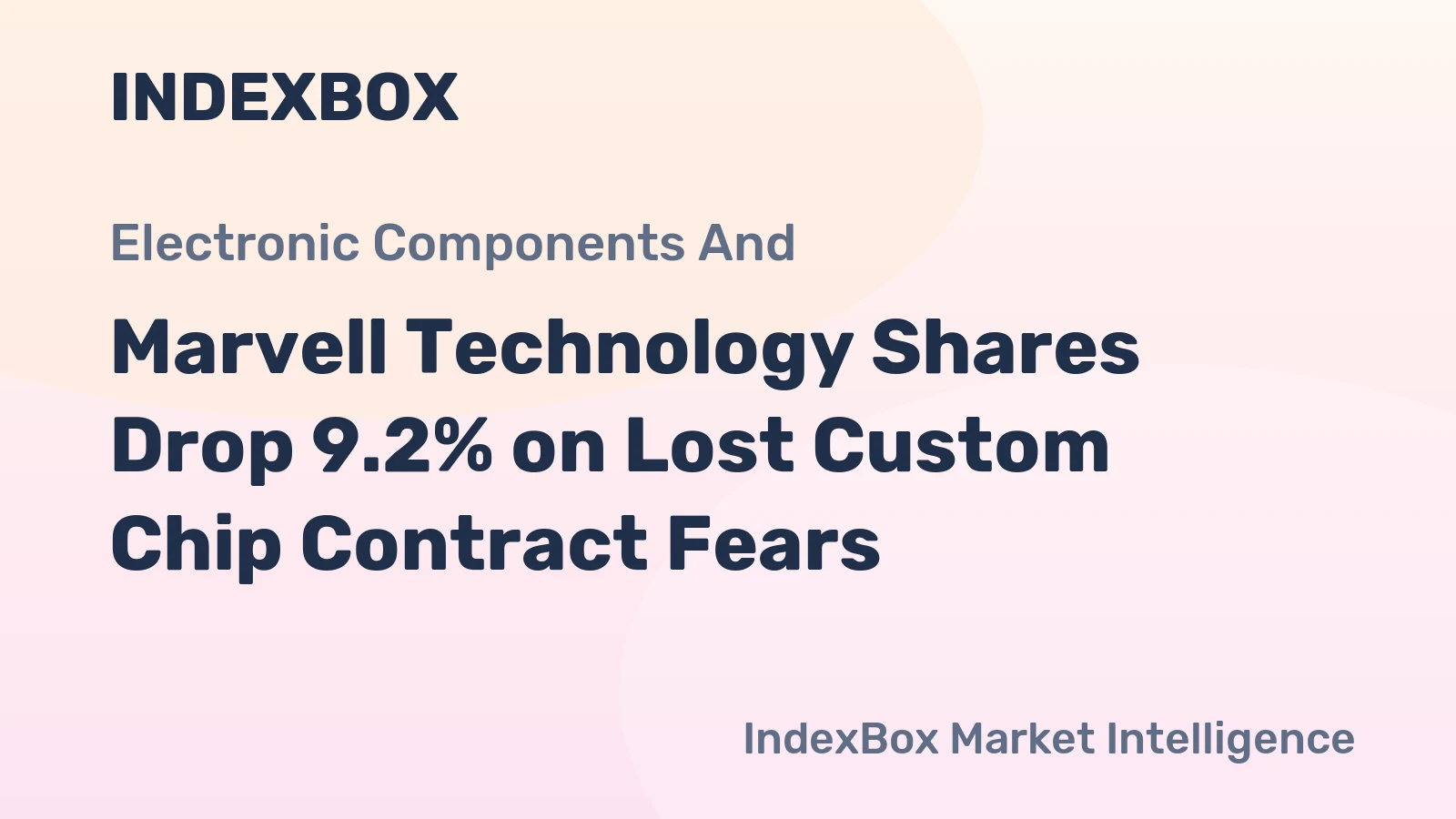 Marvell Technology Shares Drop 9.2% on Lost Custom Chip Contract Fears