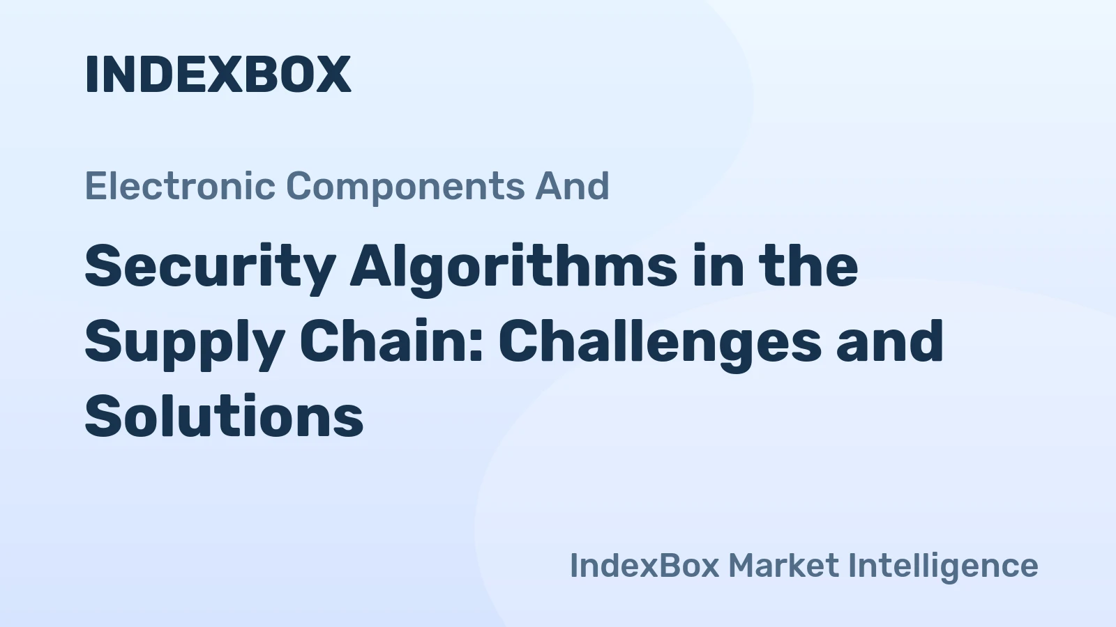 Security Algorithms in the Supply Chain: Challenges and Solutions