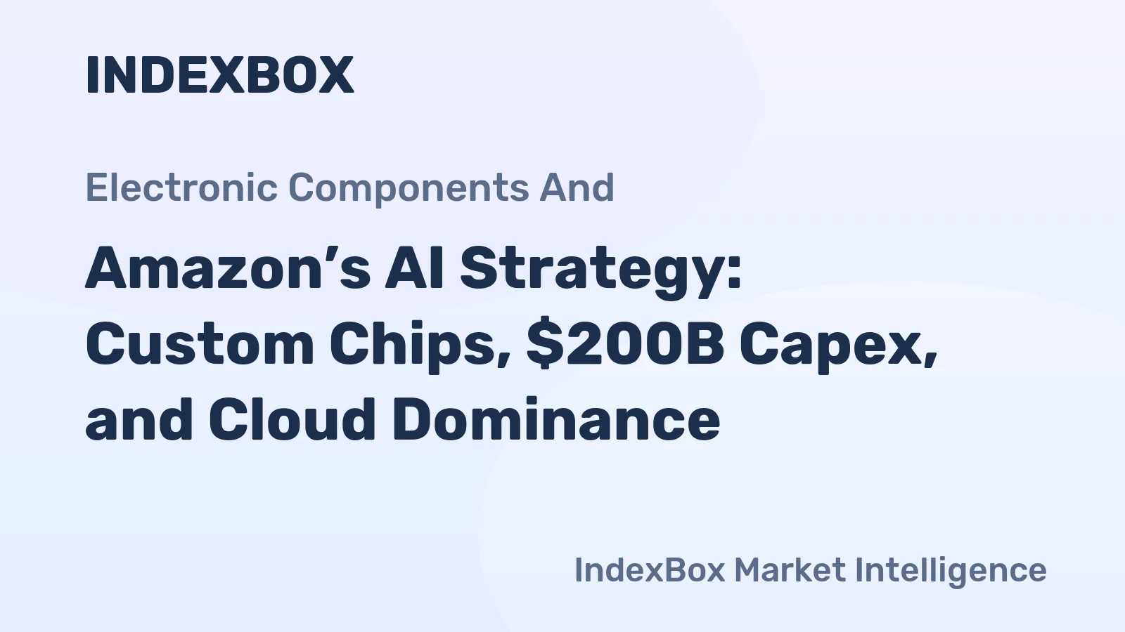 Amazon’s AI Strategy: Custom Chips, $200B Capex, and Cloud Dominance