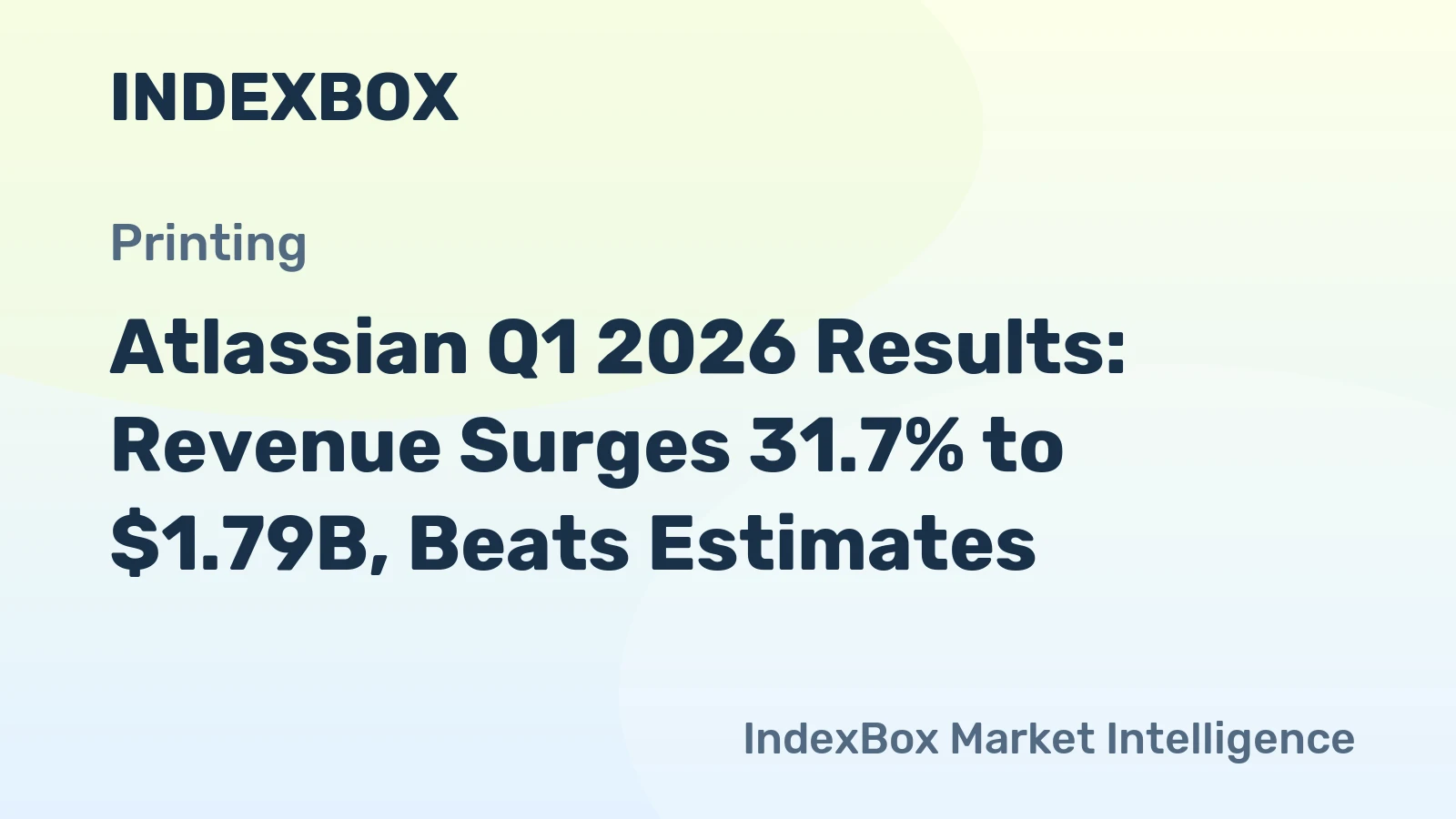 Atlassian Q1 2026 Results: Revenue Surges 31.7% to $1.79B, Beats Estimates