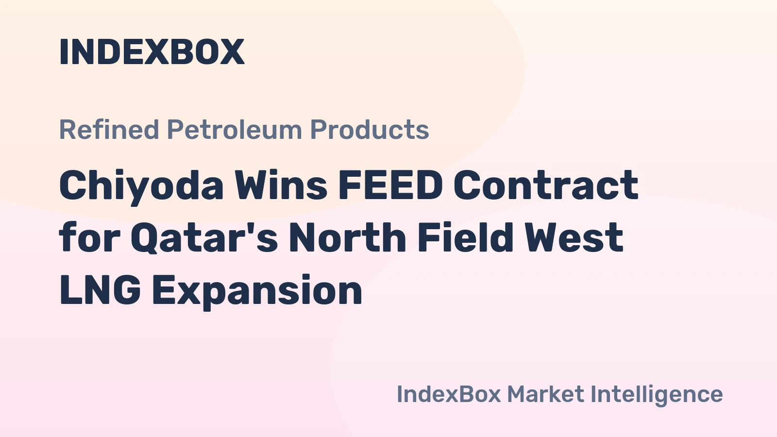 Chiyoda Wins FEED Contract for Qatar's North Field West LNG Expansion