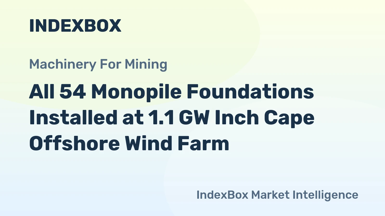 All 54 Monopile Foundations Installed at 1.1 GW Inch Cape Offshore Wind Farm
