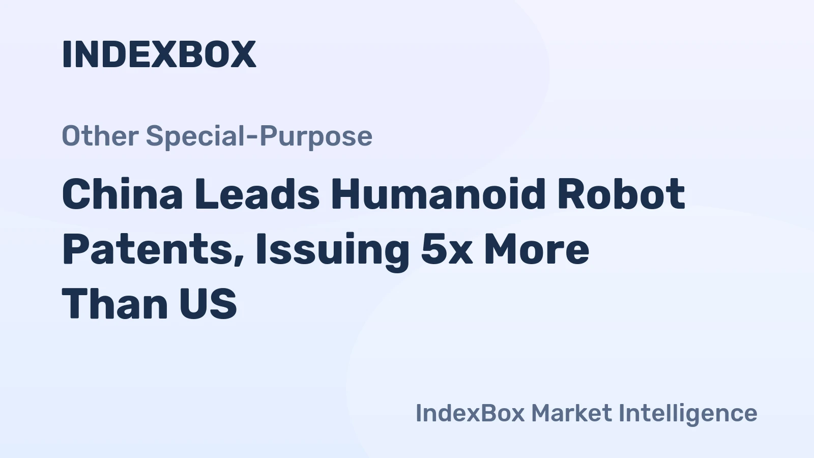 China Leads Humanoid Robot Patents, Issuing 5x More Than US