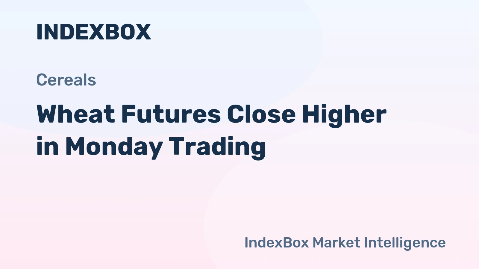 Wheat Futures Close Higher in Monday Trading