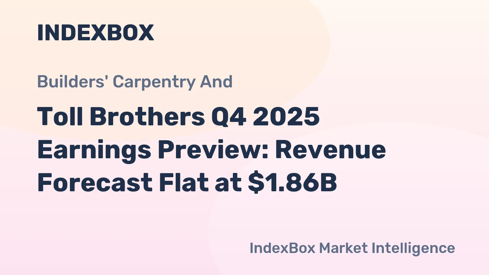 Toll Brothers Q4 2025 Earnings Preview: Revenue Forecast Flat at $1.86B