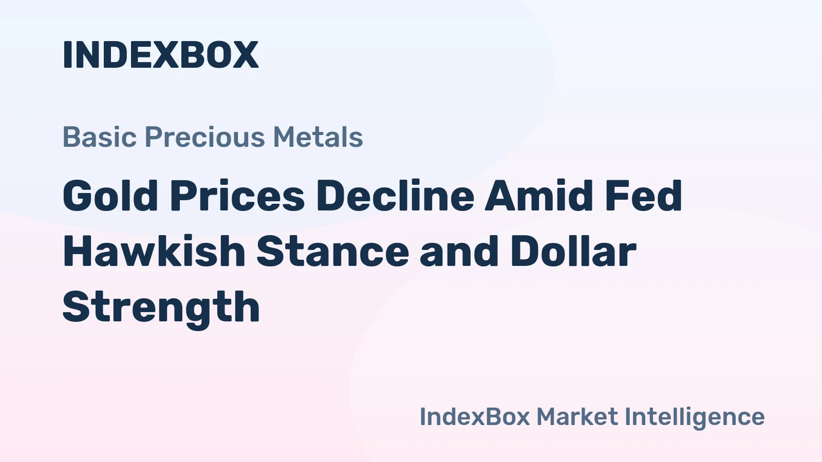 Gold Prices Decline Amid Fed Hawkish Stance and Dollar Strength