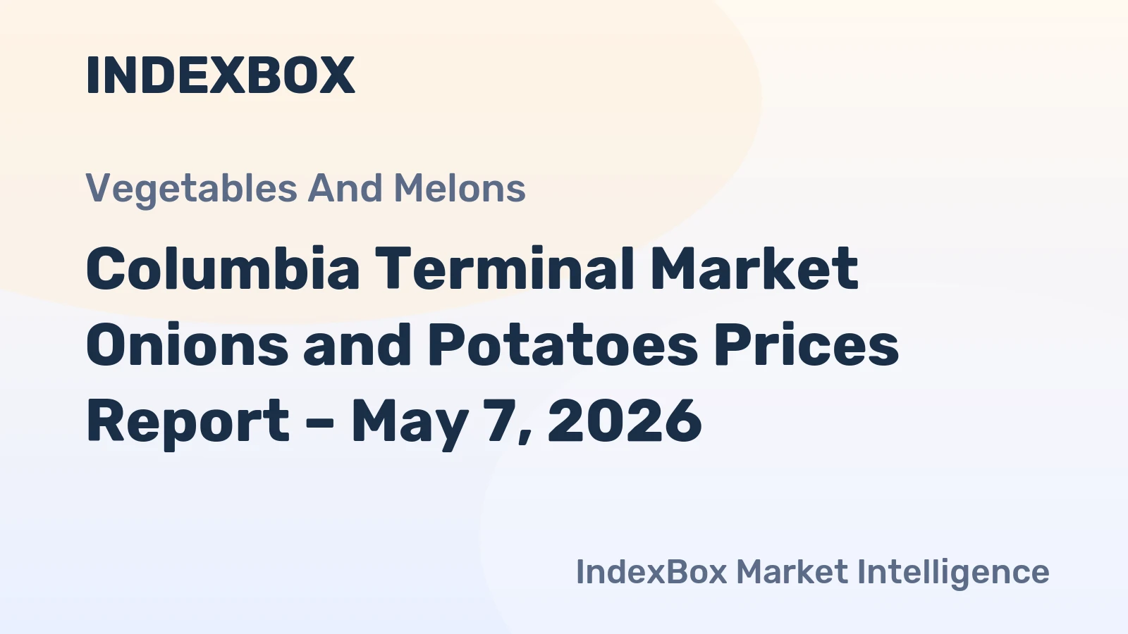 Columbia Terminal Market Onions and Potatoes Prices Report – May 7, 2026