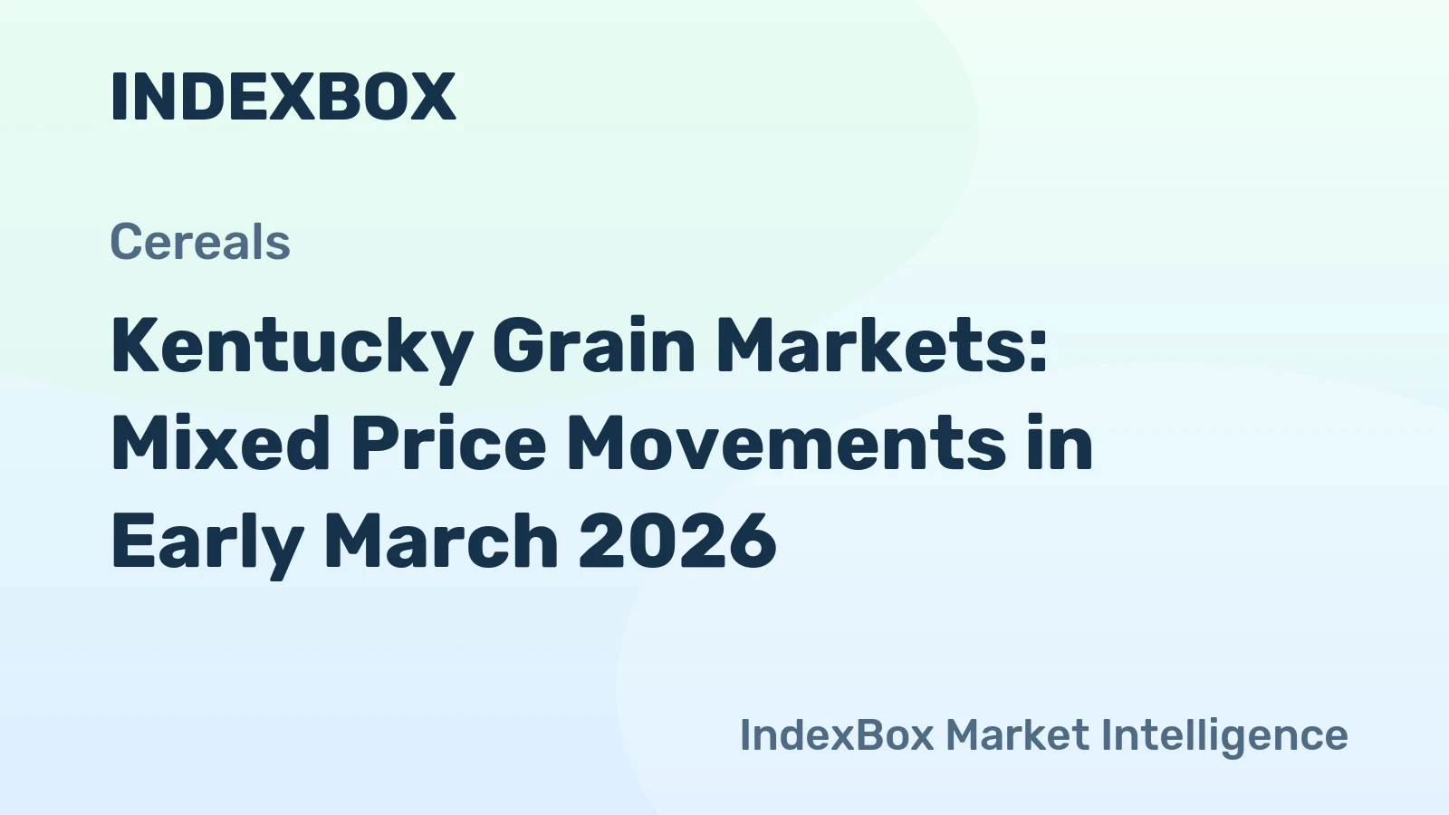 Kentucky Grain Markets: Mixed Price Movements in Early March 2026